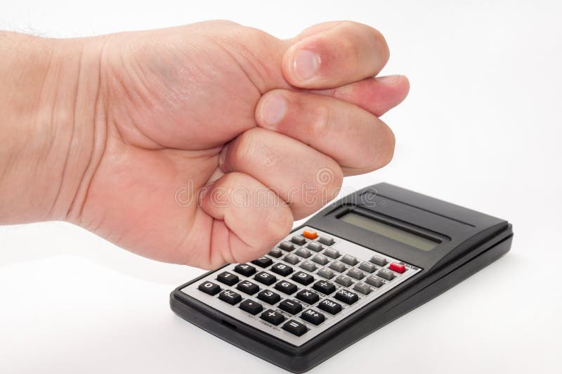 Scientific Calculator and Golden Pen Stock Photo - Image of calculating ...