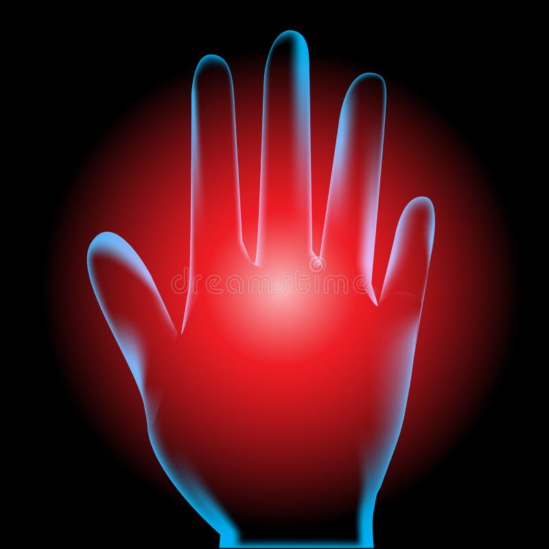 Hand Pain Icon Cartoon Vector. Medical Treatment Stock Vector ...