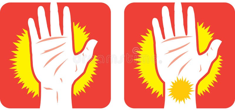 Hand pain Icon stock vector. Illustration of pain, muscular - 37593561