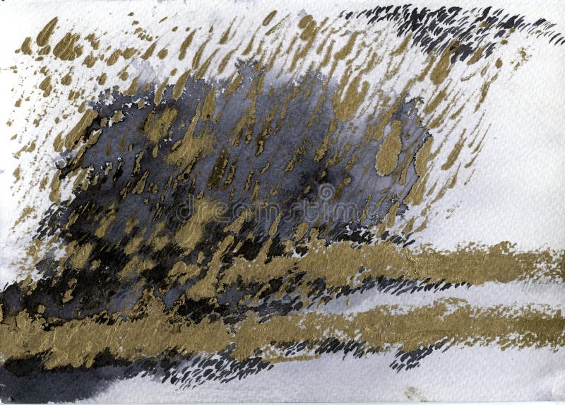 A Hand Painted Acrylic Abstract Stock Illustration - Illustration of ...