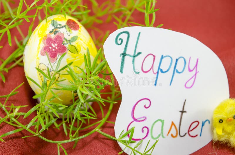 Hand Painted Decoupage Easter Egg Stock Image - Image of eggs ...