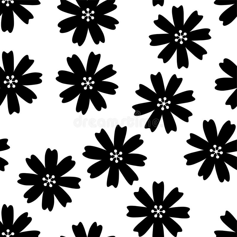 Hand-painted Flower Pattern Variation Stock Illustration - Illustration ...