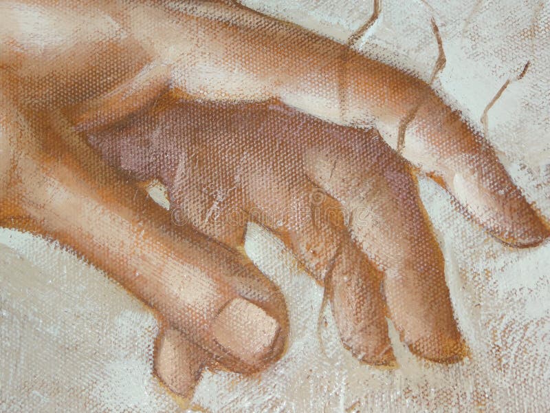 Hand painted: stock photo. Image of figure, human, stripes - 64814142