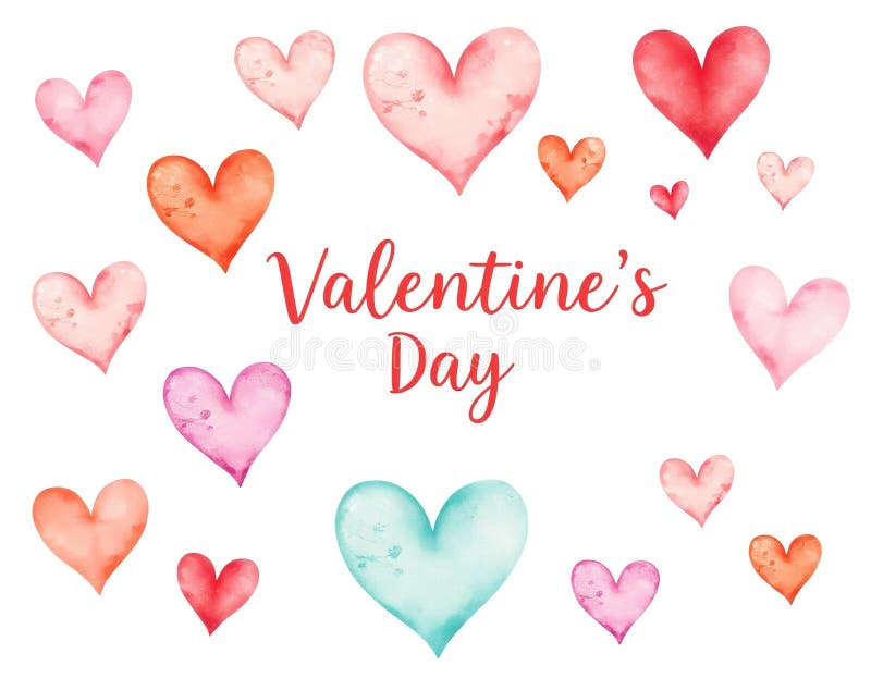 Hand-painted Heart Illustration, Create Unique Romantic Messages Stock ...