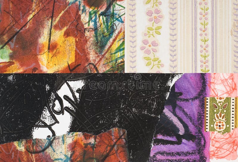 Hand Painted Paper Collage Stock Illustrations – 1,071 Hand Painted ...