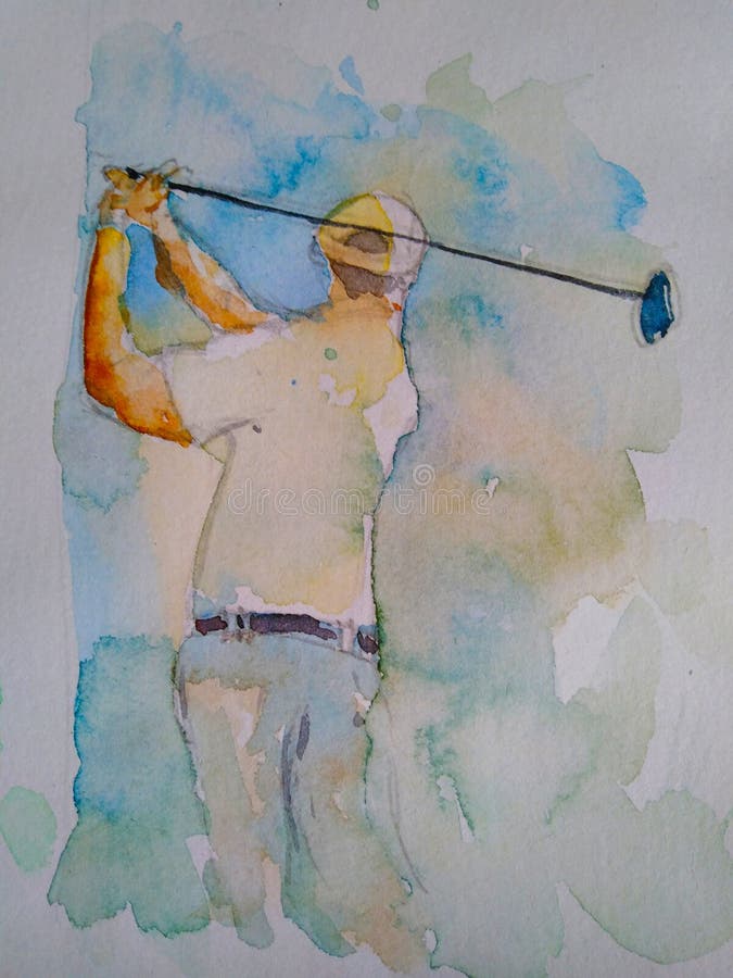 Watercolor Golf Stock Illustrations – 308 Watercolor Golf Stock ...