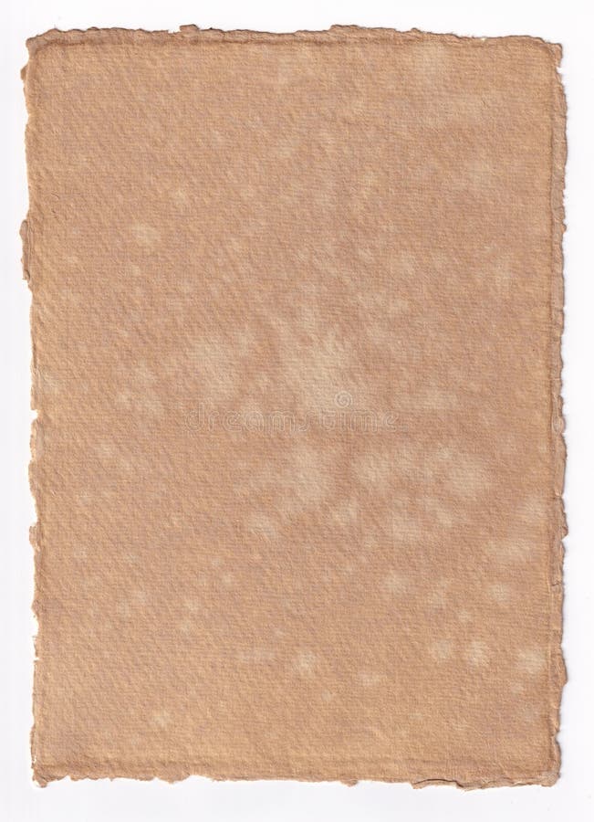 Hand Painted Parchment Paper. Aged Paper with Deckled Edges_3 Stock ...