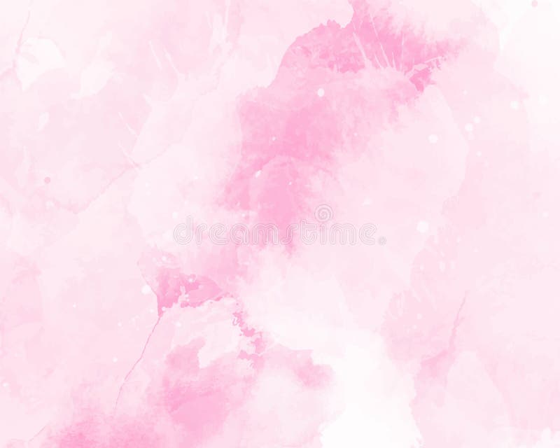 Hand Painted Pink Watercolour Background Stock Illustration ...