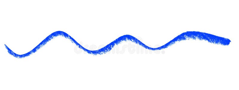 Blue Wave Pattern Painted with Chalk Stock Photo - Image of scribble ...