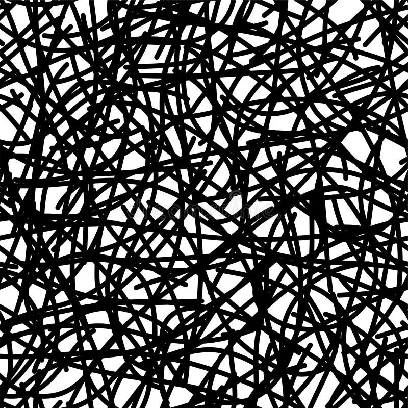 Hand Painted Simple Line Pattern Variation Stock Illustration ...