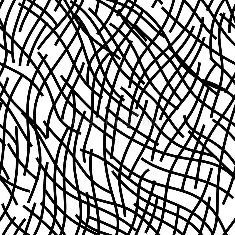 Hand Painted Simple Line Pattern Variation Stock Illustration ...