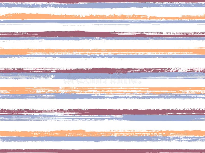 Hand Painted Stripes Clothes Seamless Vector Pattern. Stock Vector ...