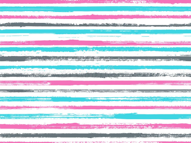 Hand Painted Stripes Clothes Seamless Vector Pattern. Stock Vector ...