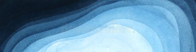 Hand Painted Watercolor Blue Gradient Background Stock Illustration ...