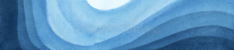 Hand Painted Watercolor Blue Gradient Background Stock Illustration ...