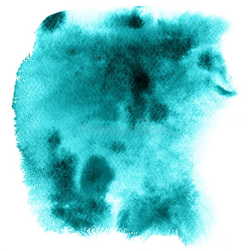 Hand Painted Watercolor Blue Texture Stock Illustration - Illustration ...