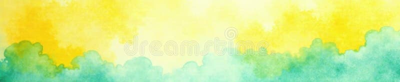 Hand Painted Yellow & Turquoise Watercolor Card Background Template ...