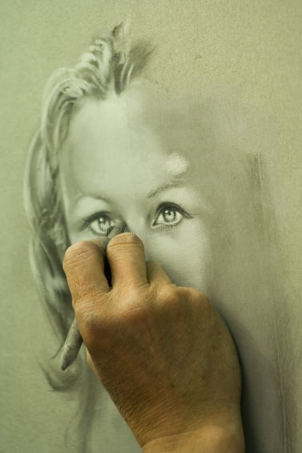 Hand painting stock photo. Image of look, tempera, artistic - 2744846
