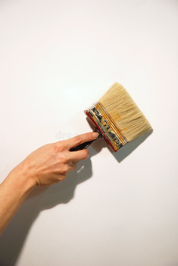 Hand painting wall stock photo. Image of modification - 4052944