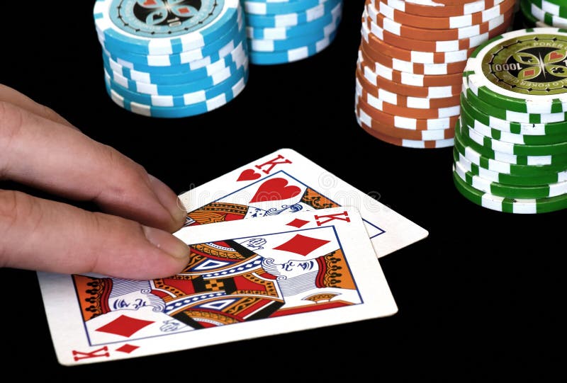 Hand With Pair Of Kings Picture. Image: 17281716