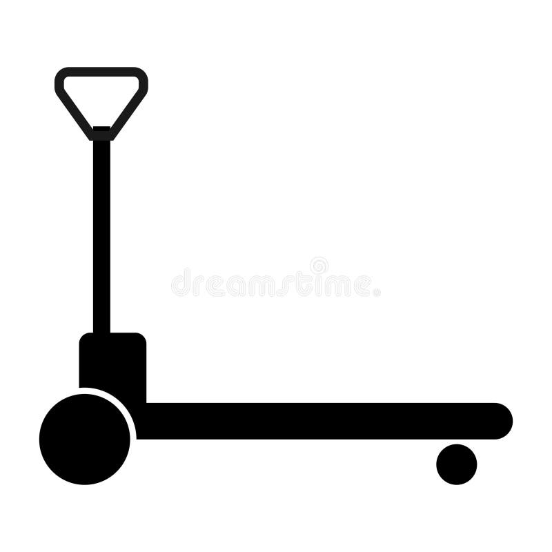 Hand pallet icon vector stock illustration. Illustration of transfer ...
