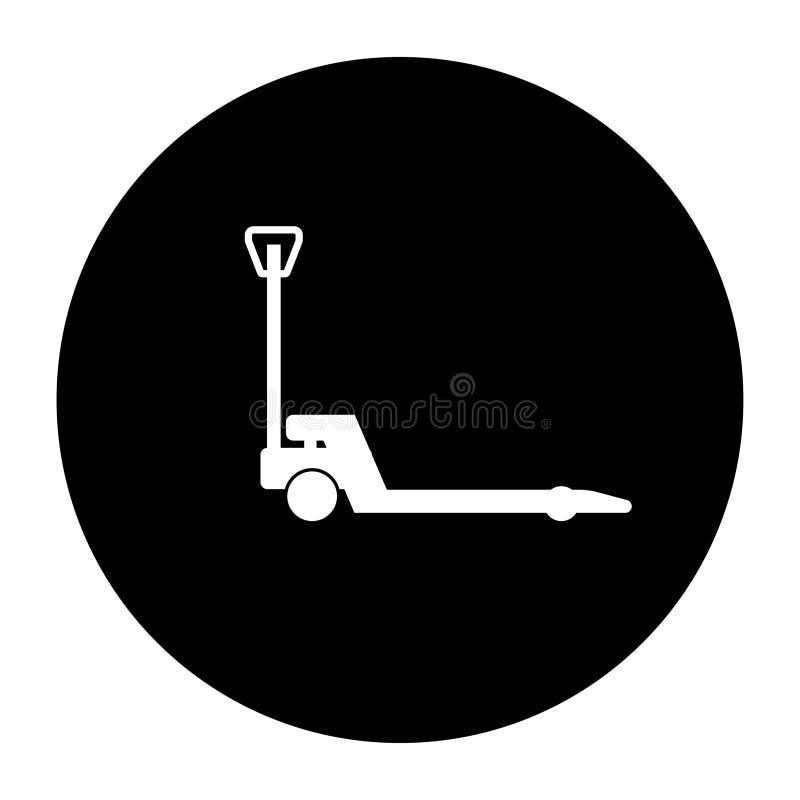 Hand pallet icon vector stock illustration. Illustration of stacker ...