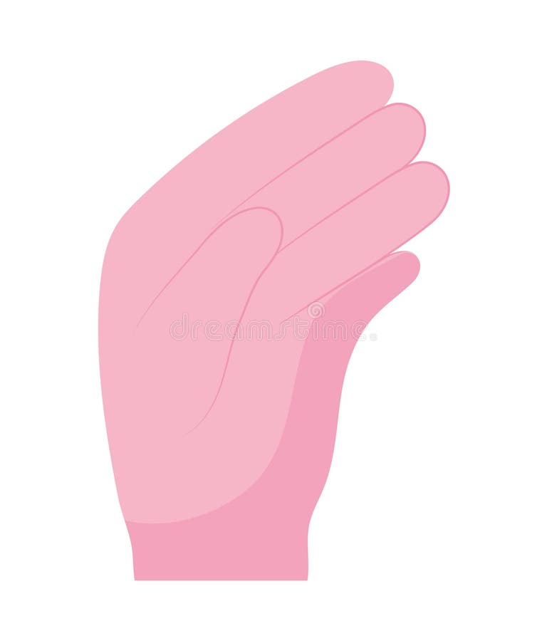 Hand palm illustration stock vector. Illustration of lefthand - 233102643