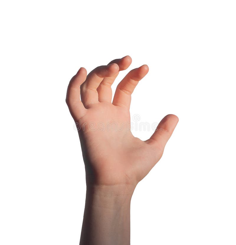 Hand Palm, Kids Gesture, Taking, Grabbing, Grasping, Attacking Isolated ...