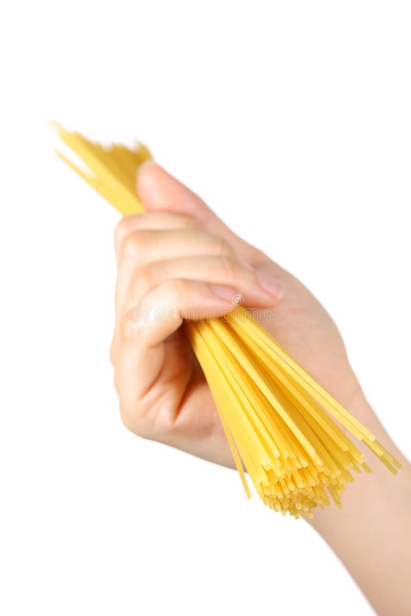 Hand with pasta stock photo. Image of breakfast, holding - 44417284
