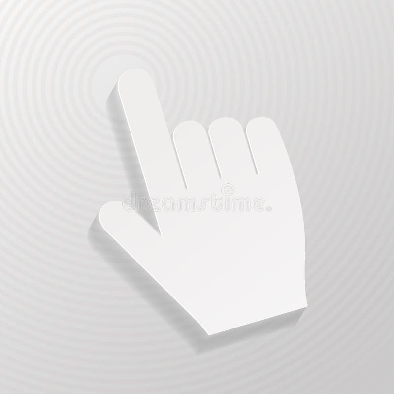 Hand PC cursor symbol stock vector. Illustration of point - 36816531