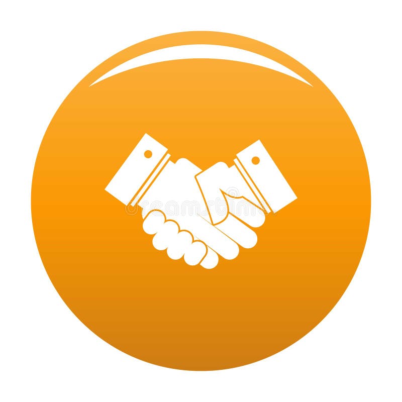 Hand peace icon orange stock illustration. Illustration of hand - 124372664