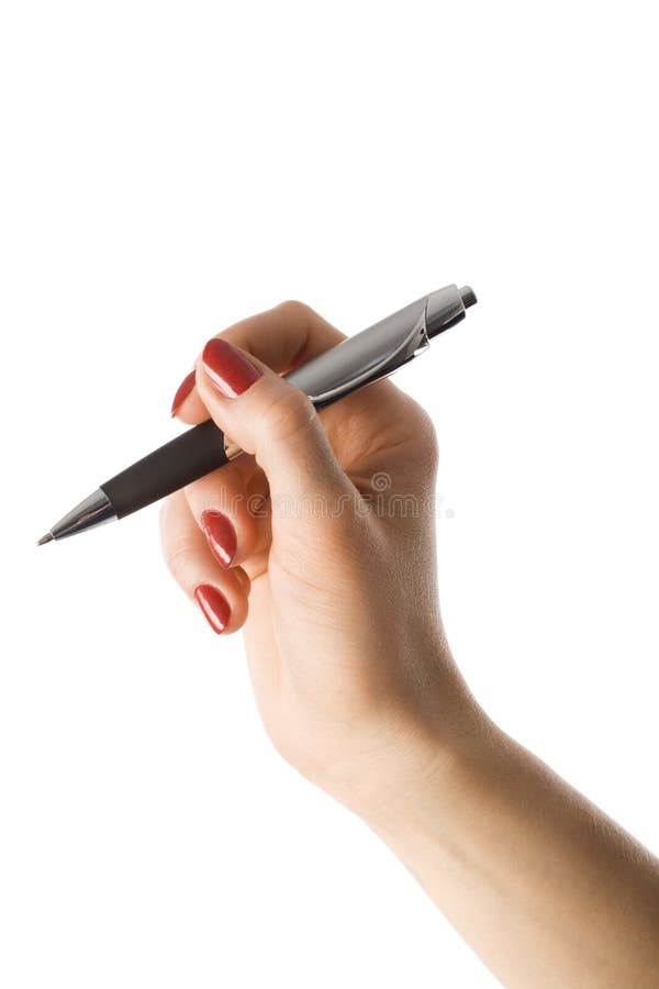 Hand with pen stock photo. Image of people, office, manager - 10067242