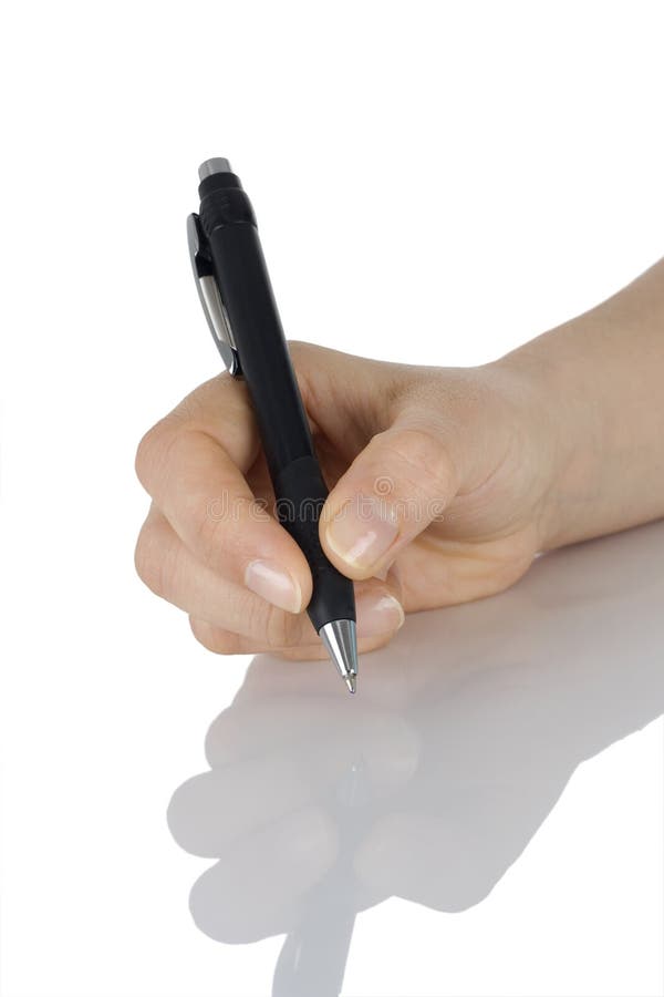 Hand and pen stock image. Image of company, businessman - 13158113