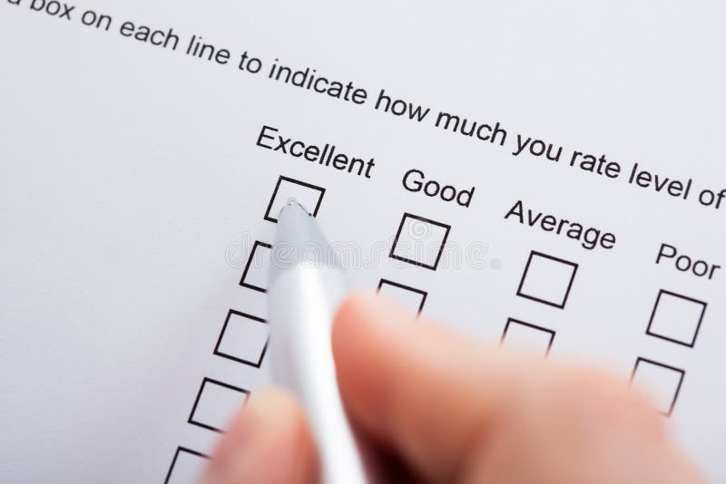 Hand with Pen Over Blank Check Box Stock Photo - Image of poll ...