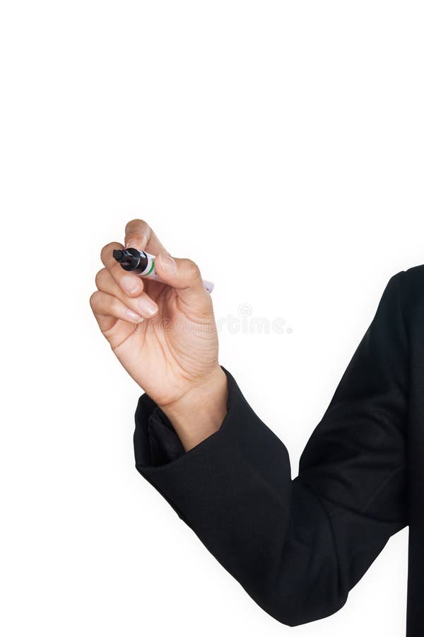 Hand with Pen Writing on Whiteboard Stock Photo - Image of learn ...