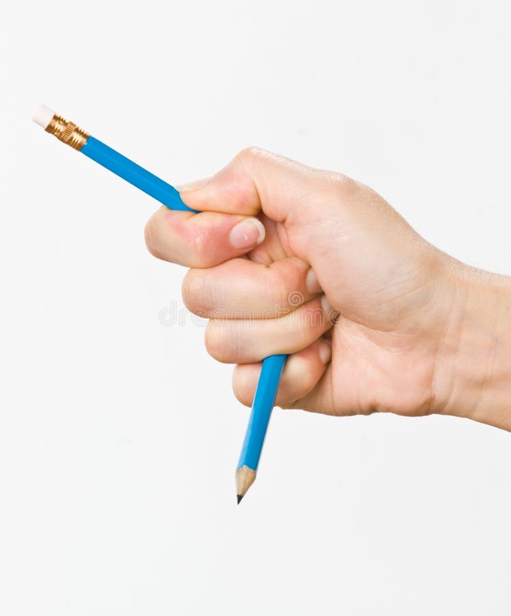 Hand with pencil stock image. Image of visual, pencil - 21723167