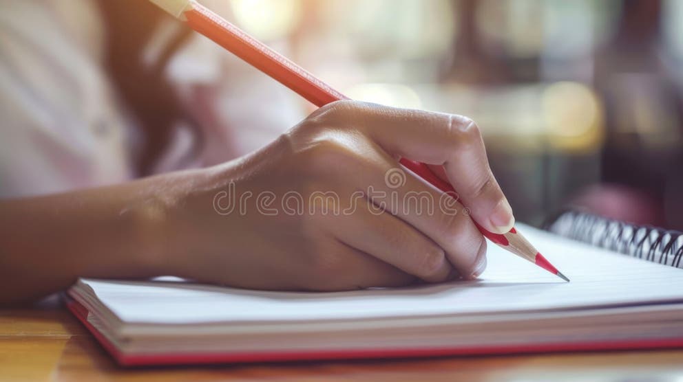 A Hand with a Pencil Filling in a Bubble Sheet for a Test.. AI ...