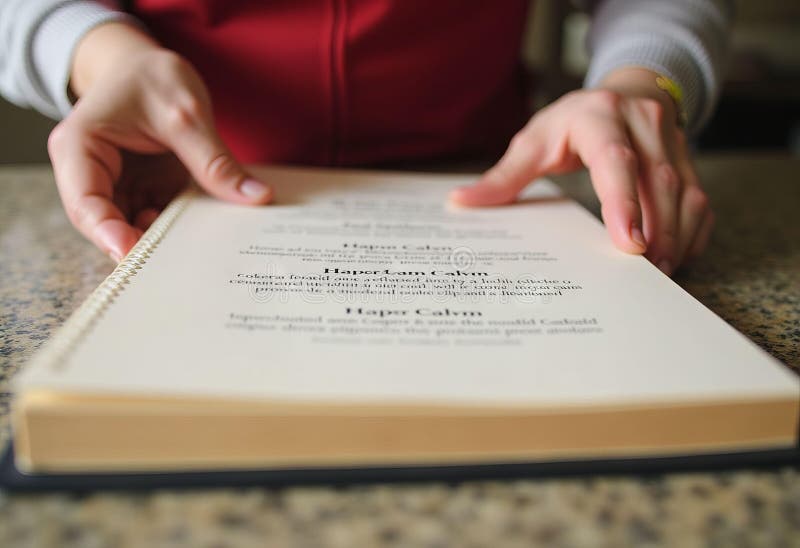 Holding Catalog Book stock illustration. Illustration of closeup ...