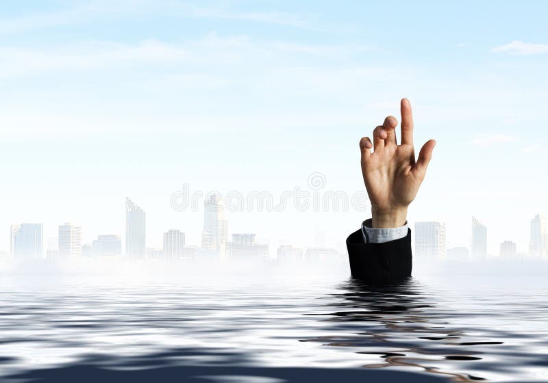 Hand of Person Drowning in Water Stock Photo - Image of dangerous ...