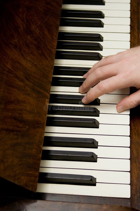 Hand of Person Playing Piano Stock Image - Image of audio, plays: 21713143
