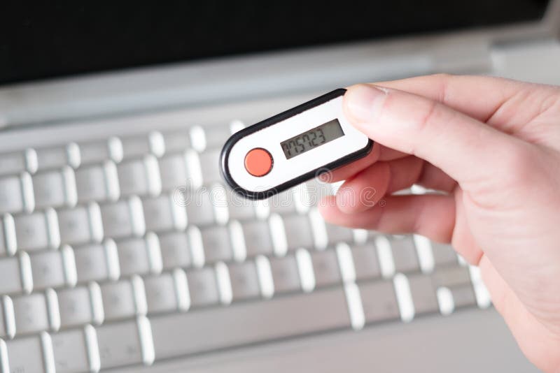 Security Rsa Banking Token and Computer Stock Photo - Image of internet ...