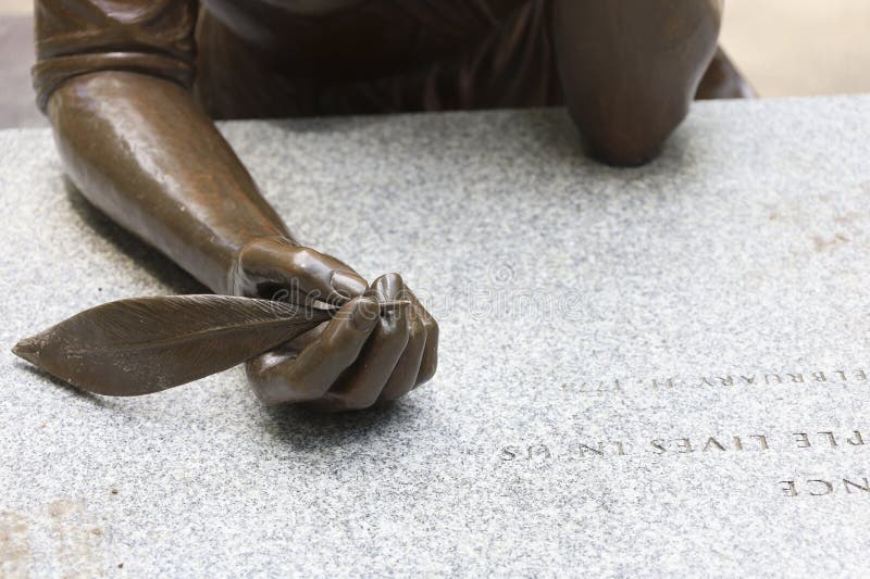 The Hand of Phillis Wheatley Statue on the Commonwealth Avenue, Boston ...