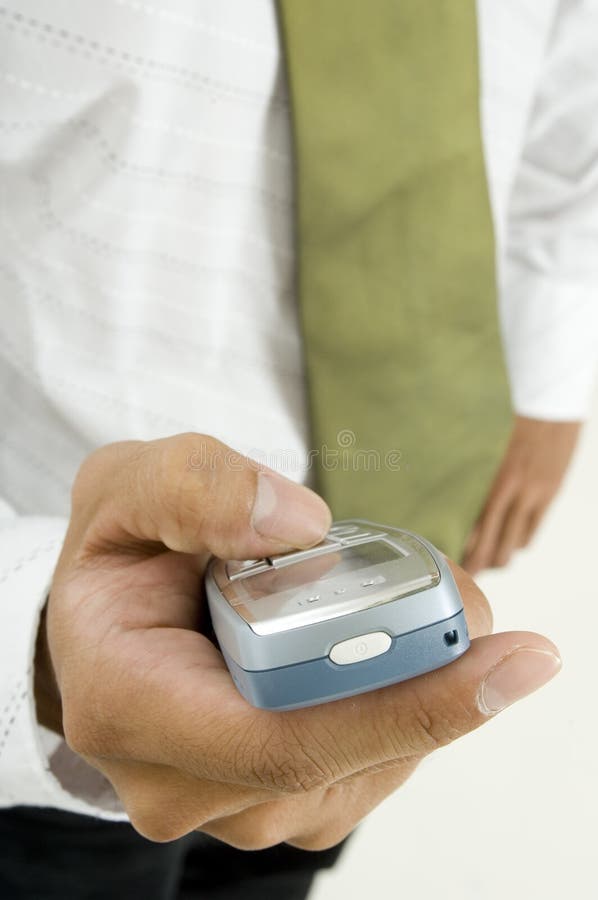 Communicator in Woman Hands Stock Photo - Image of contact, assistant ...