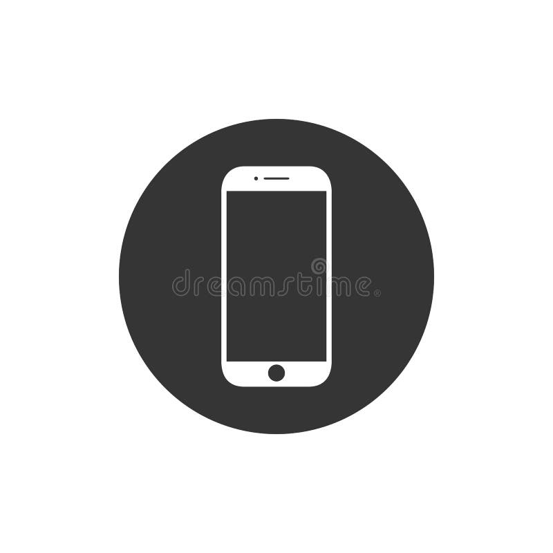 Hand Phone Icon on White. Vector Illustration Flat Style Stock Vector ...