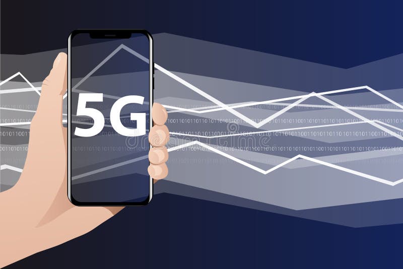 World`s Fastest Mobile Internet 5G Stock Photo - Image of speed ...