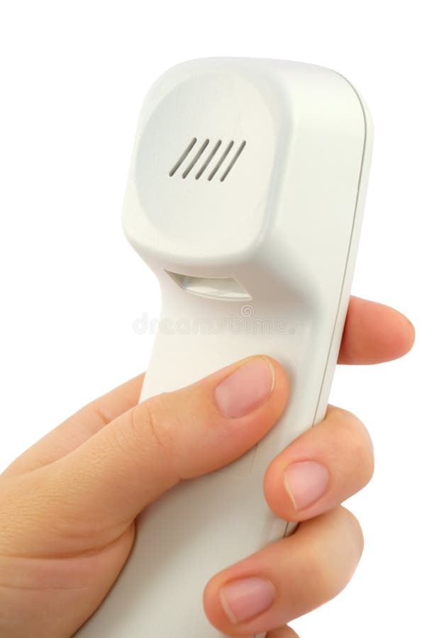 The hand with phone tube stock image. Image of show, simplicity - 5925703