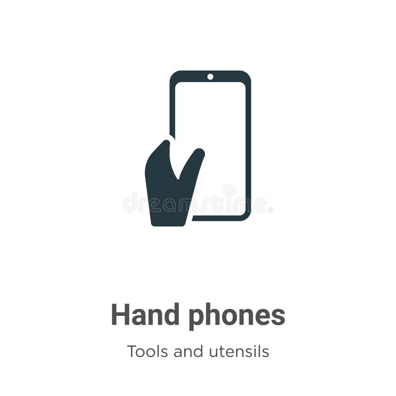 Hand Phones Icon on White Background. Simple Element Illustration from ...