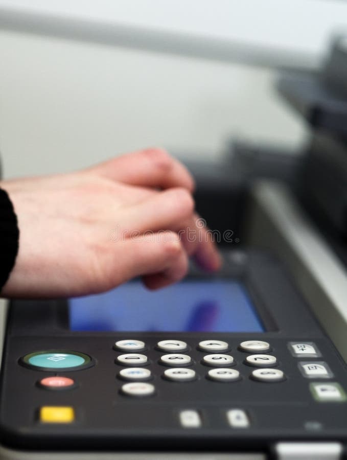Hand Pushing Button on Vending Machine Keyboard Stock Photo - Image of ...