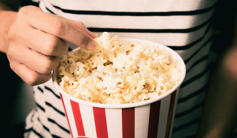 Pop corn stock photo. Image of male, family, friends - 98930682