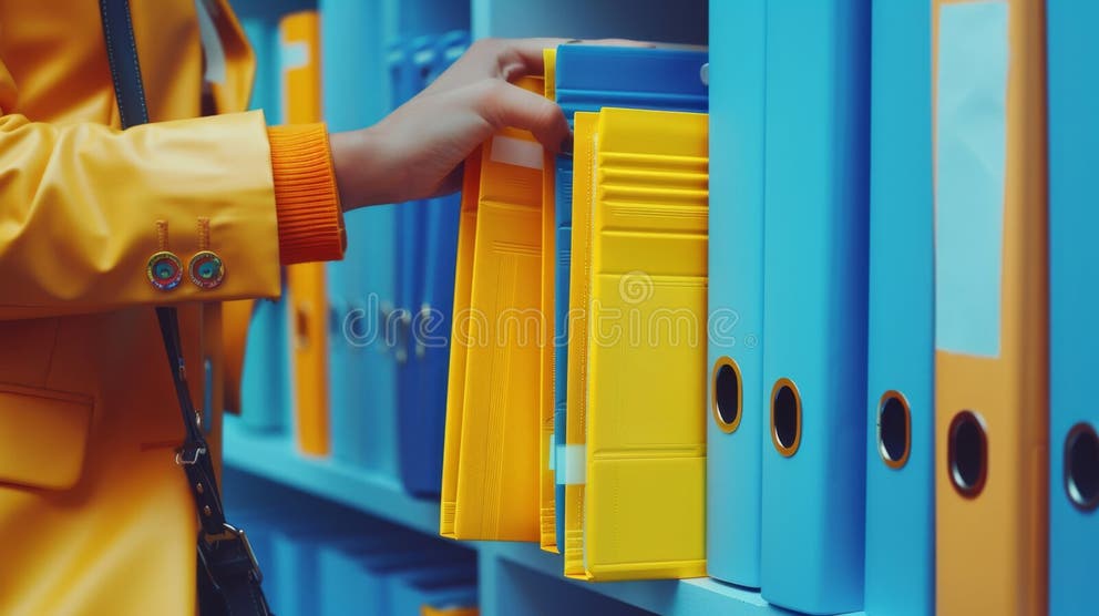 The Hand Picking Binder.AI Generated Image Stock Image - Image of ...